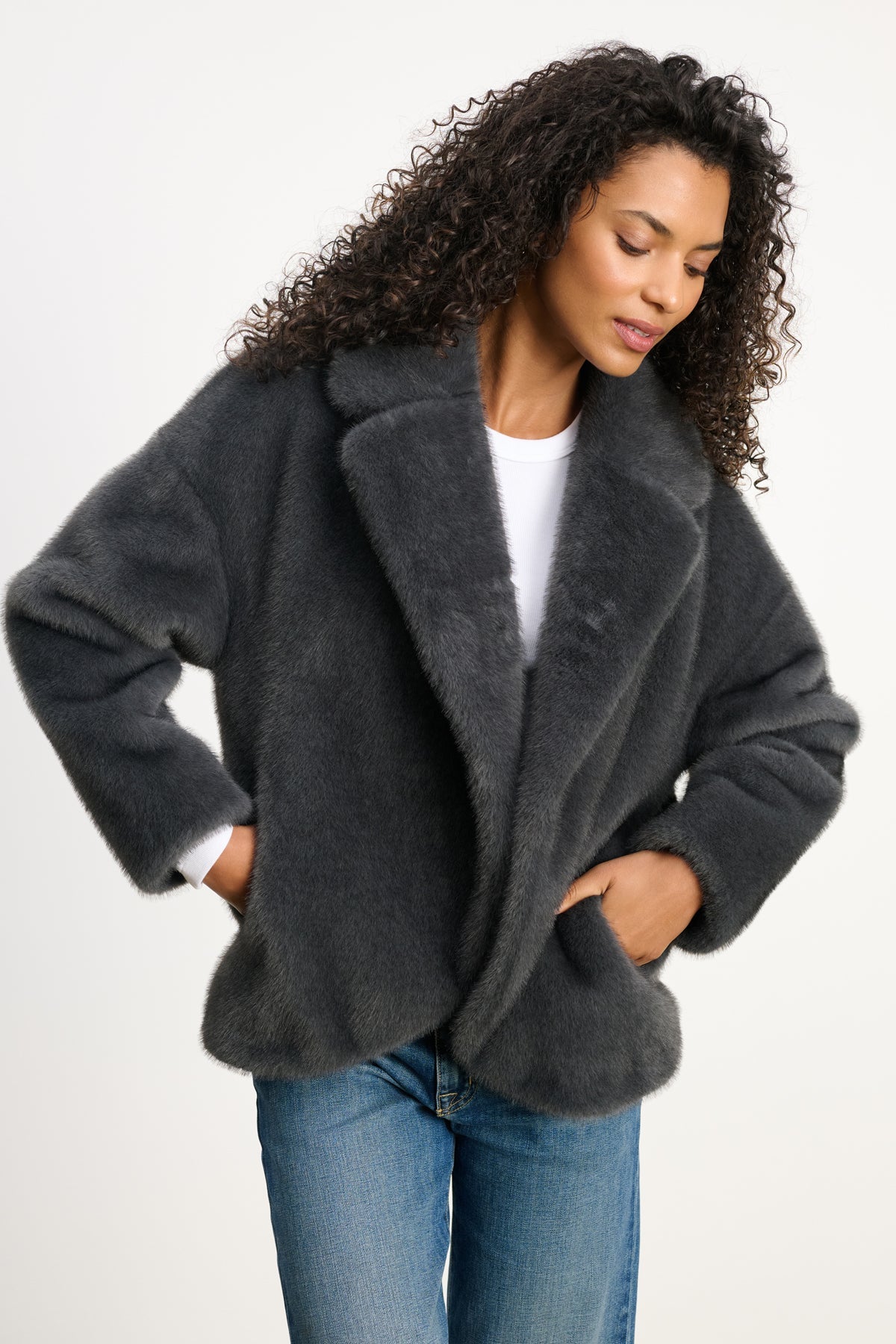 Velvet W Carolyn Jacket: Premium Outerwear by Velvet – Grey Salt